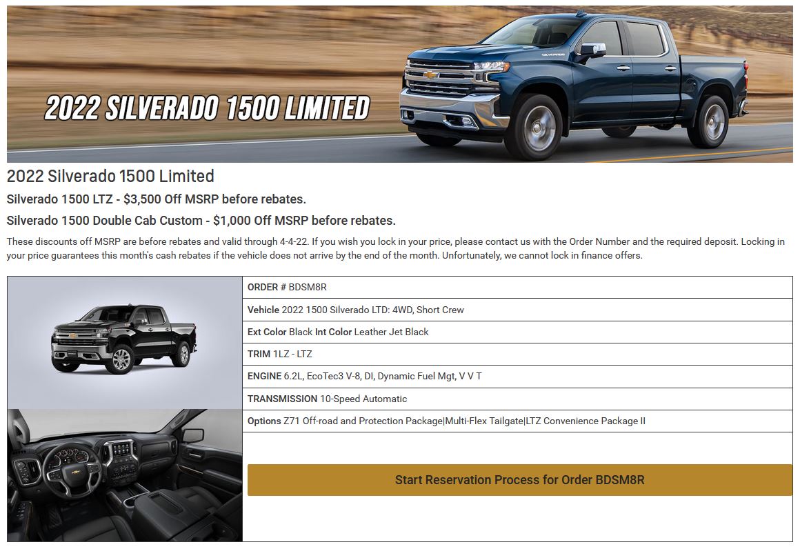 How to Shop Our On Order Page – Donohoo Chevrolet Blog